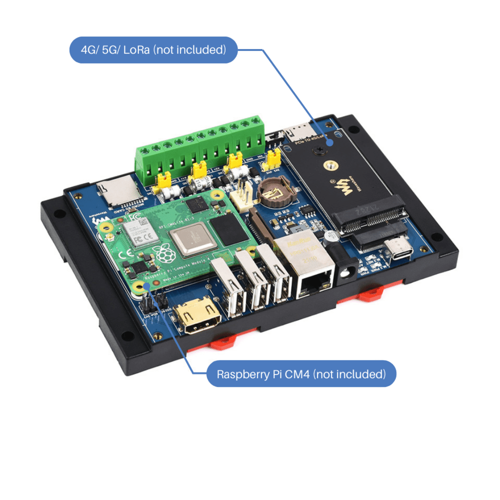 Industrial IoT Expansion Module Powered by Raspberry Pi CM4